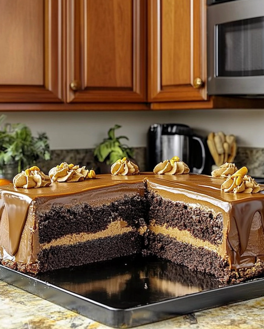 Peanut Butter Fudge Cake – dynamicdishes.com