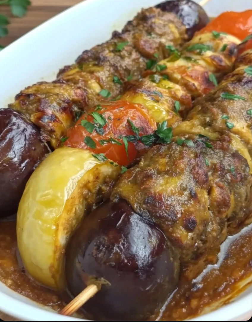 Stuffed Aubergine Kebab – dynamicdishes.com