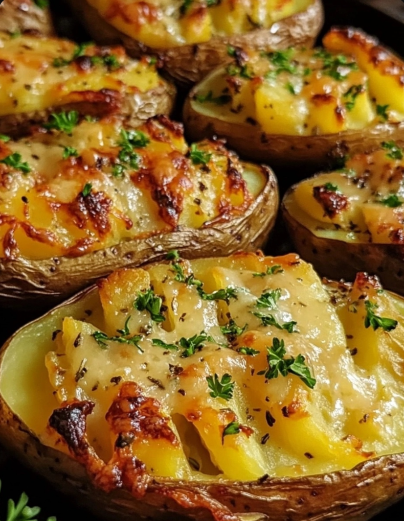 Garlic and Herb Baked Potatoes – dynamicdishes.com