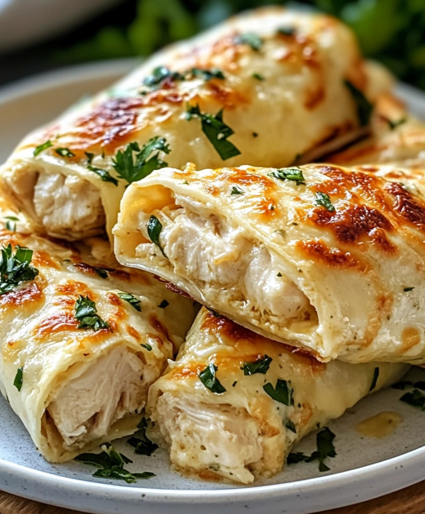 Cheesy Garlic Chicken Wrapss – dynamicdishes.com