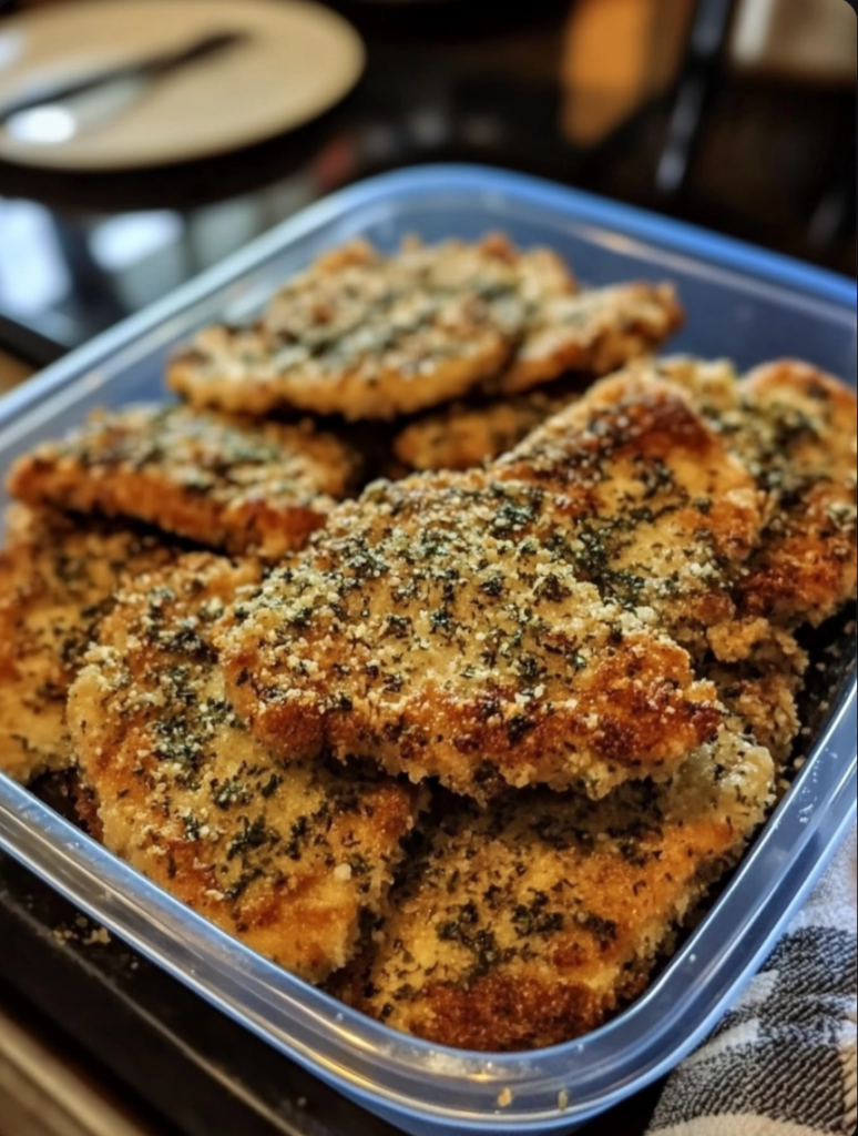 Parmesan, Oregano, and Parsley Crust Schnitzel – dynamicdishes.com