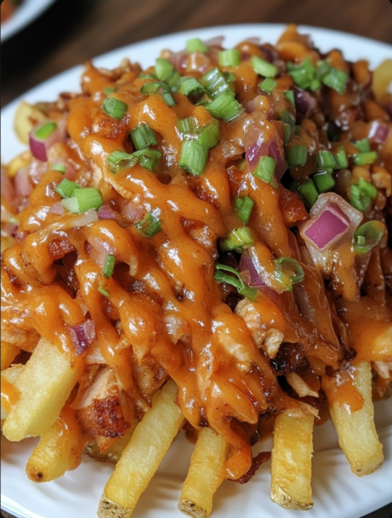 Buffalo Chicken Loaded Fries – dynamicdishes.com