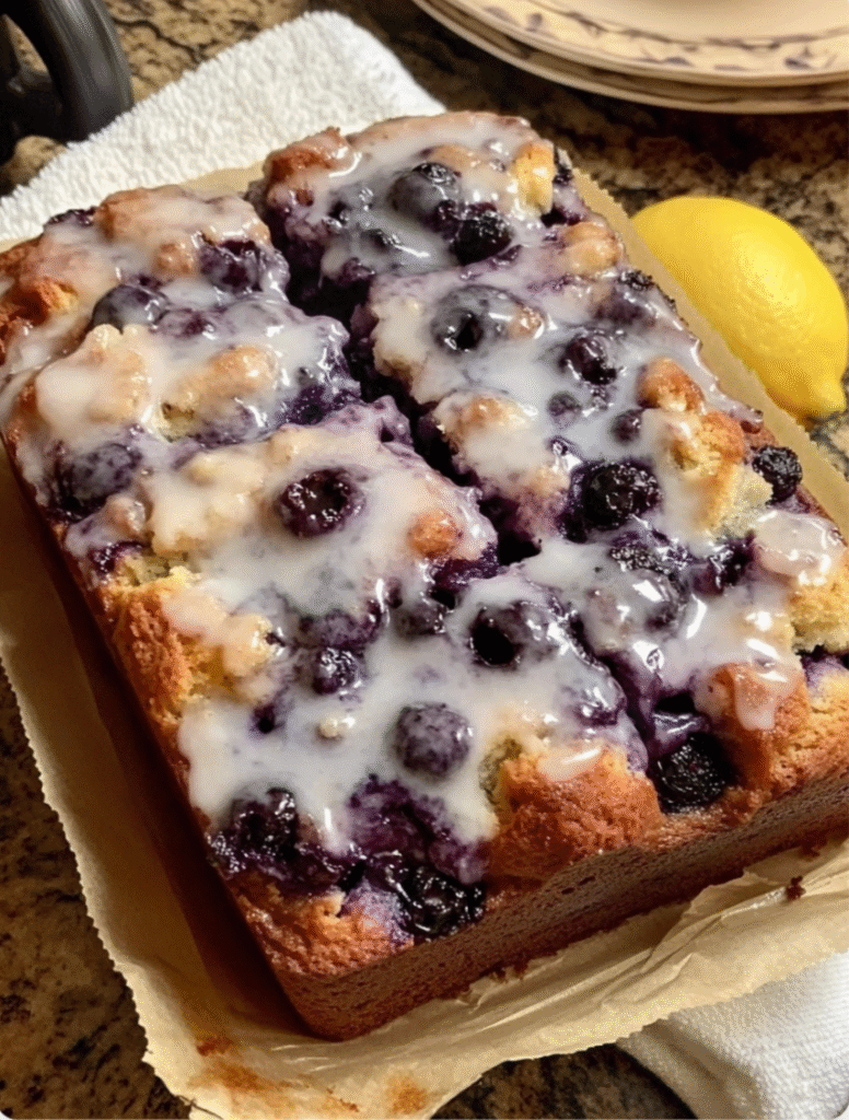 Glazed Blueberry Lemon Loaf – dynamicdishes.com