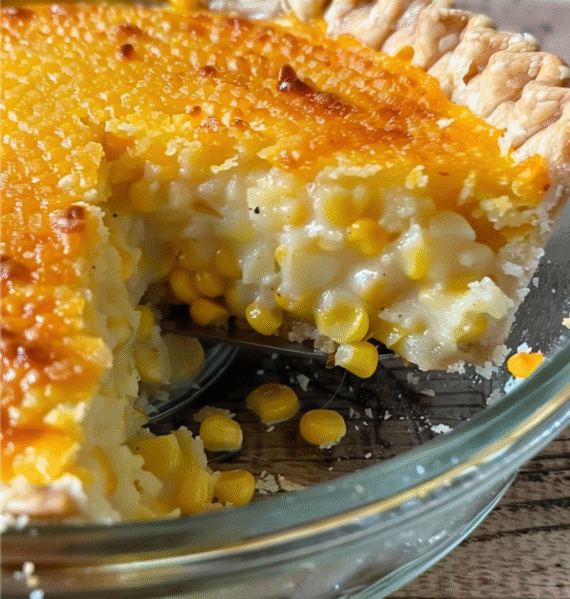 Cheddar Sweet Corn Pie – dynamicdishes.com