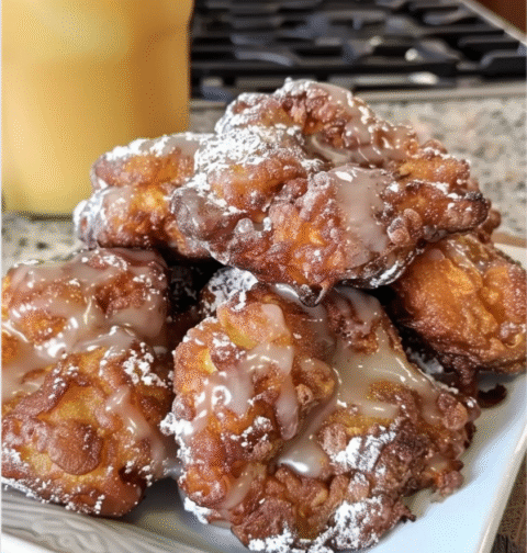 Double-Glazed Apple Fritters – dynamicdishes.com