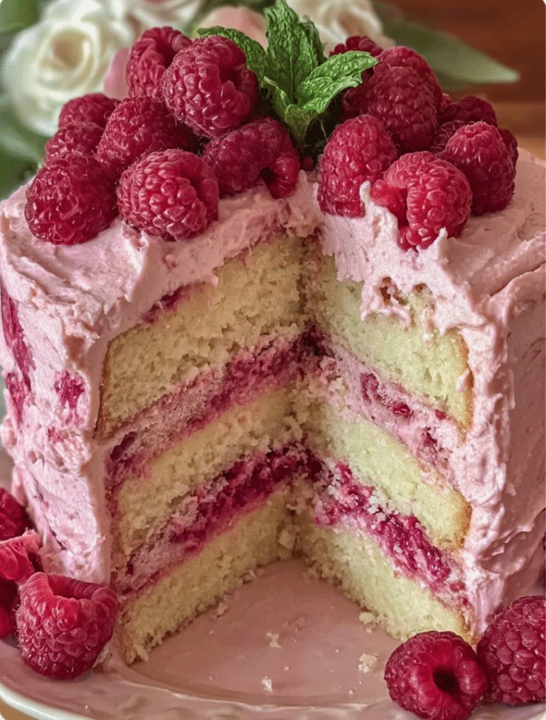 Raspberry Layer Cake – dynamicdishes.com