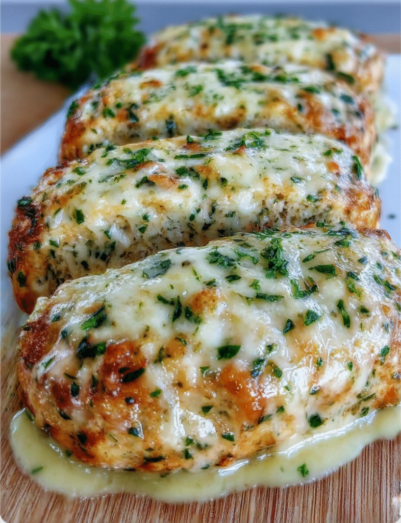 Cheesy Garlic Parmesan Chicken Loaf – dynamicdishes.com