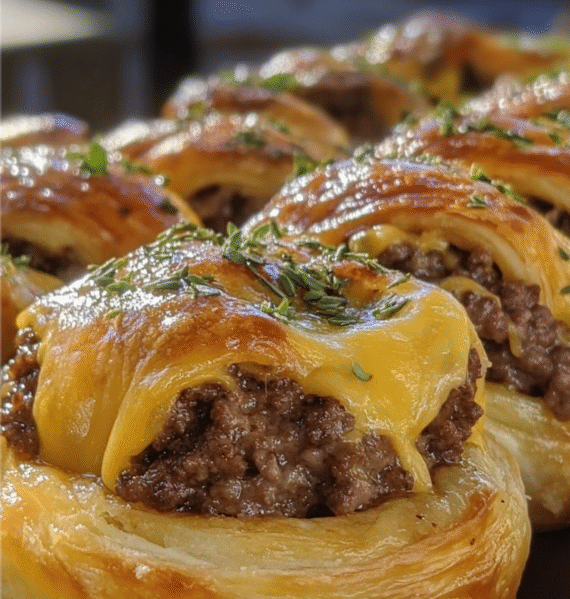 Garlic Butter Cheeseburger Rollups – dynamicdishes.com