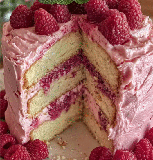 Raspberry Layer Cake – dynamicdishes.com